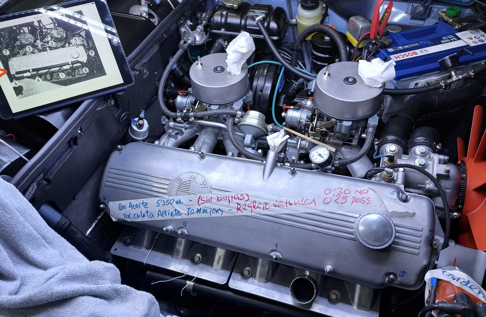 LAN my renewed engine M30B30 Running in process | BMW E9 Coupe ...