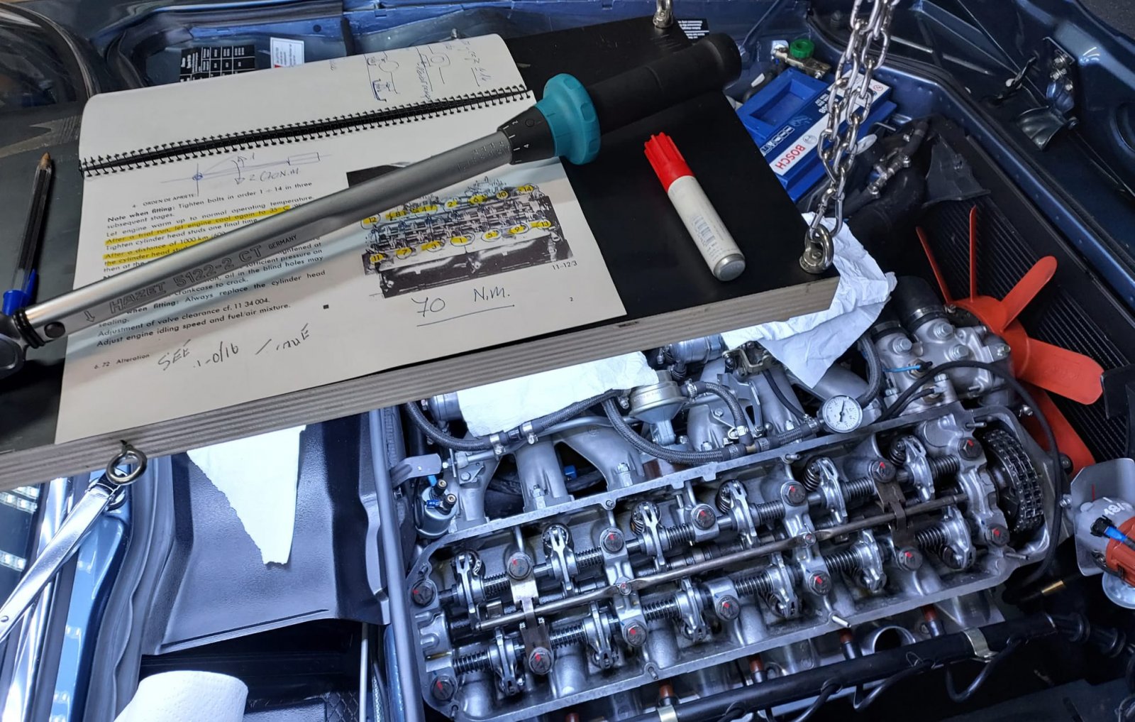 LAN my renewed engine M30B30 Running in process | BMW E9 Coupe ...
